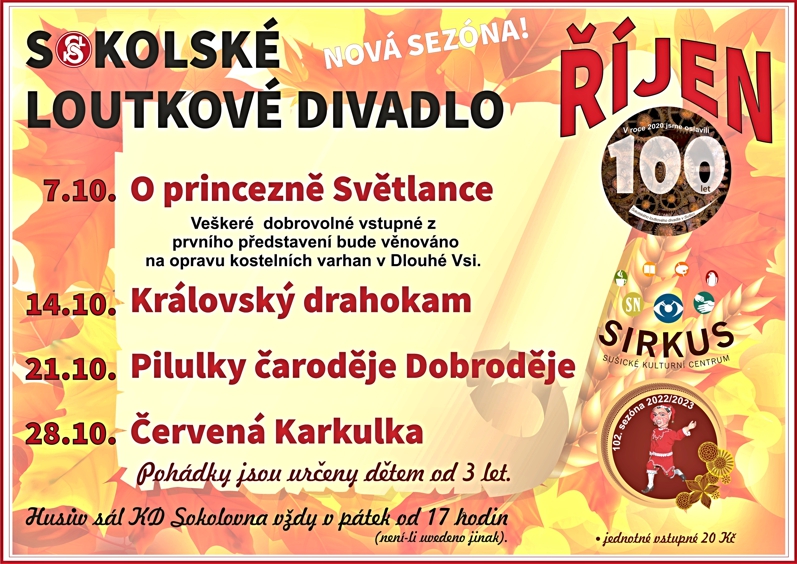 Loutkové divadlo - Královský drahokam - Sirkus Sušické kulturní centrum