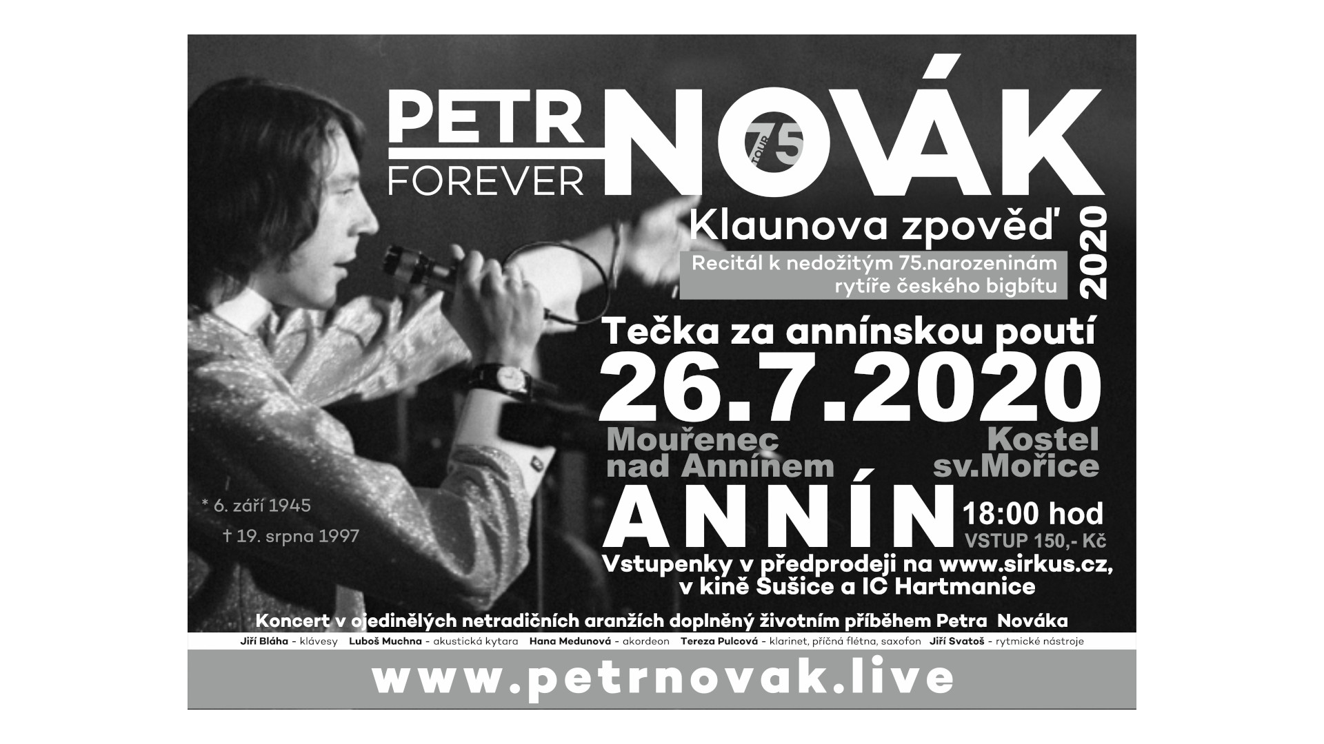 Petr Novák Forever: Klaunova zpověď - Sirkus Sušické kulturní centrum